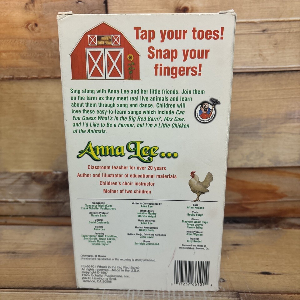 Anna Lee Sings What's In The Big Red Barn VHS Tape Used | eBay