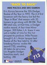1994 Fleer #713 Mike Piazza Eric Karros - NM-MT | eBay