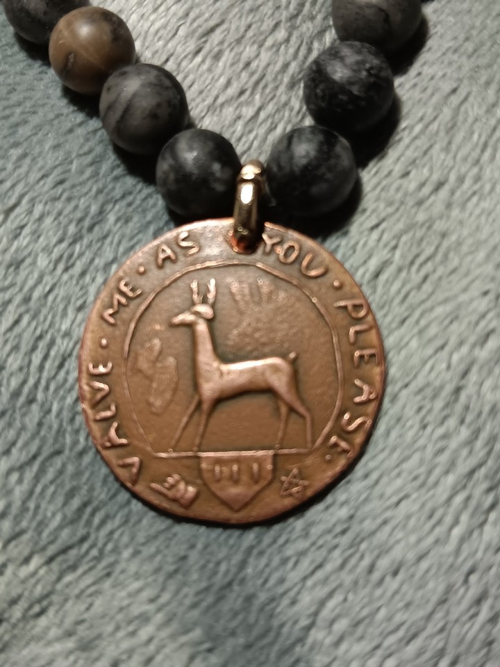 1737 Samuel Higley copper token on a necklace. | eBay