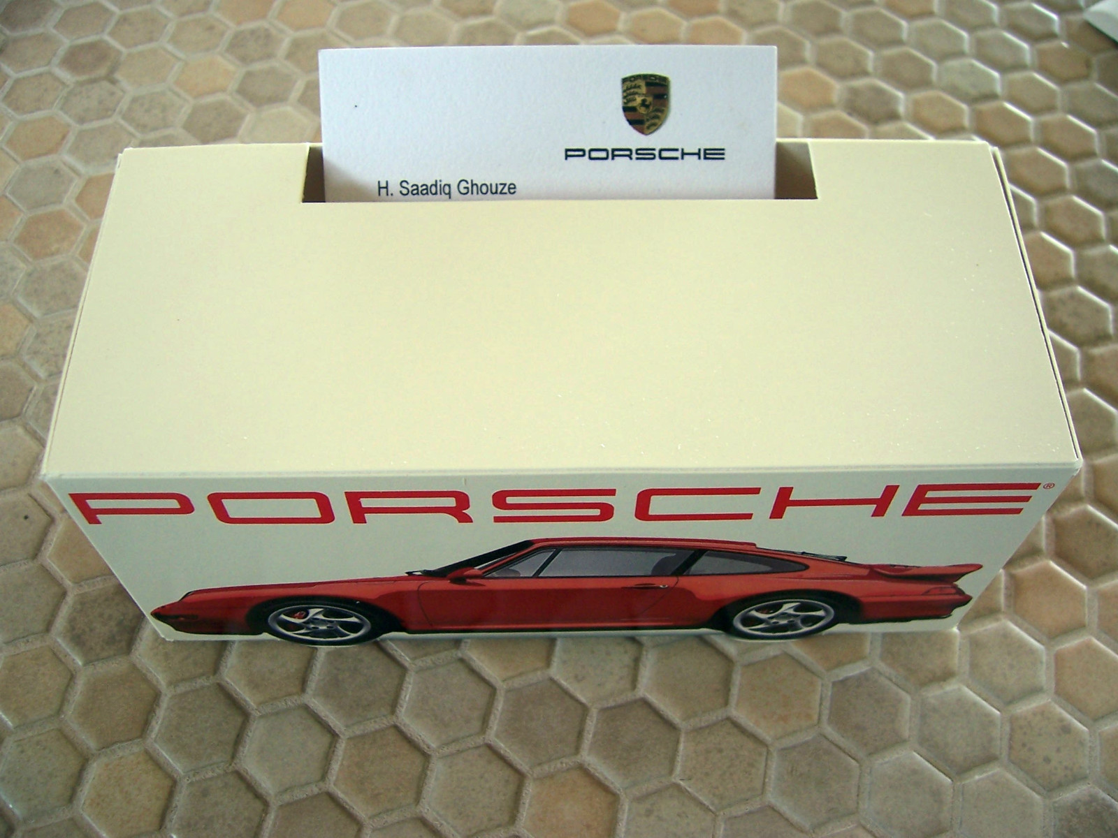 PORSCHE OFFICIAL 993 911 TURBO BUSINESS CARD HOLDER 1996-98 USA EDITION ...