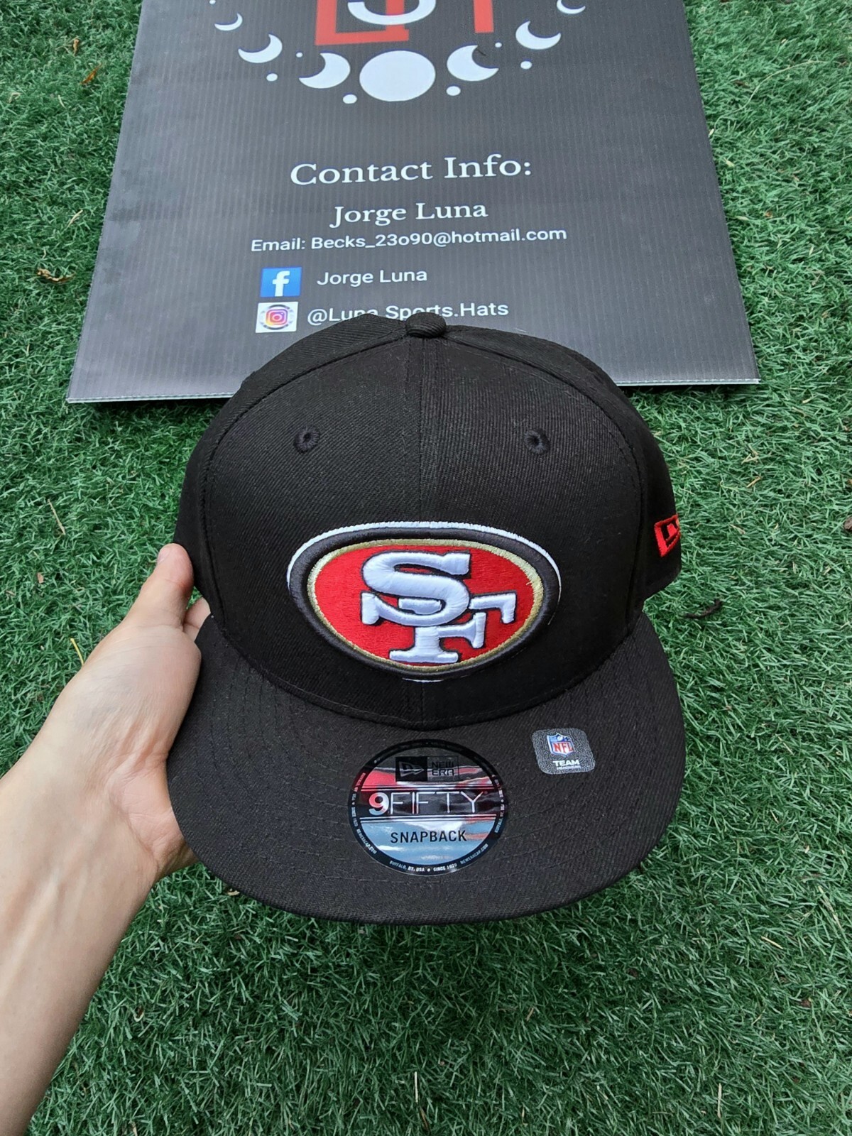 New Era San Francisco 49ers Basic 9FIFTY Snapback Hat - Black/Red, One ...