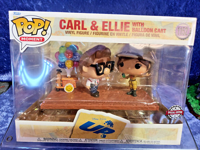 Pop Vinyl Disney Up 1152 MIB Carl Ellie Balloon Cart Movie Moments 2021 ...