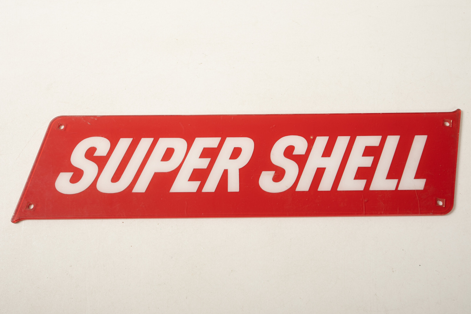 Super Shell Plastic (UC4) Gasoline Pump Sign(JSF6)Red White Fuel ...