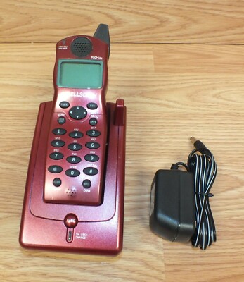 Bellsouth 900 MHz (MH9111) Red Tabletop Cordless Phone With Handset ...