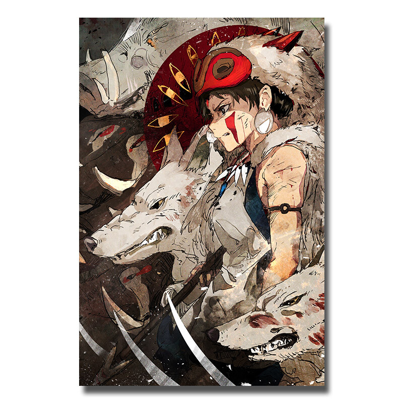 Princess Mononoke Japanese Movie Poster