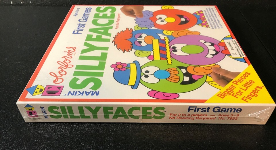 Colorforms Silly Faces First Games Vintage from 1987 | eBay