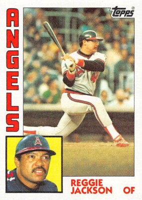 1984 Topps Baseball Reggie Jackson #100 NM/MT CALIFORNIA ANGELS | eBay