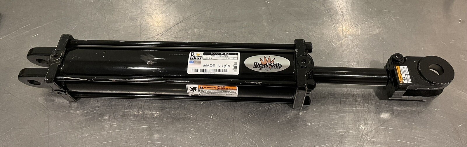 Prince A350160ABAAA07B Hydraulic Cylinder 3.5” Bore 16” Stroke 3000 PSI ...
