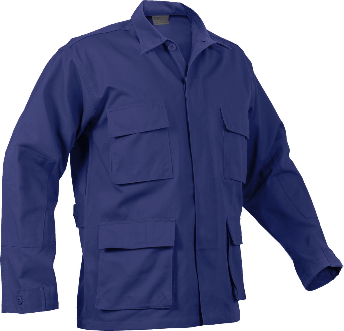 Mens Navy Blue Long Sleeve Military BDU Shirt Coat Uniform Army ...