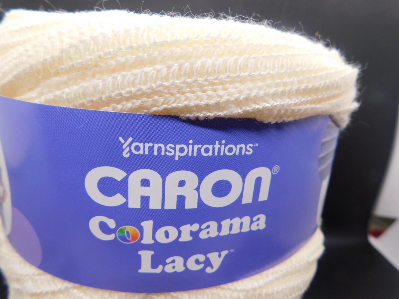 lot of 2 Yarnspirations Caron colorama lacy yarn creamy 85%acrylic 15% ...