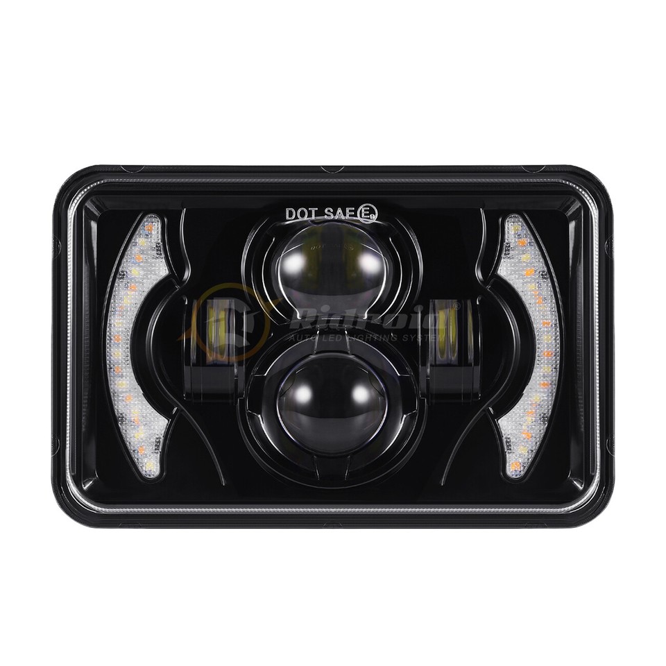 4pcs For Pontiac Firebird Trans AM 1977-1981 4x6" LED Headlights Hi/Lo ...