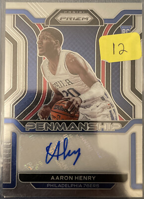2021-22 NBA Prizm Penmanship Autograph Aaron Henry | eBay