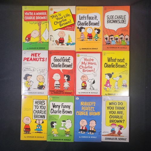 Vintage Charlie Brown Snoopy Peanuts Paperback Books Charles M. Schulz ...