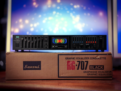 SANSUI RG-707 🌈RaRe🌈 Vintage Stereo Graphic Equalizer Reverb | eBay