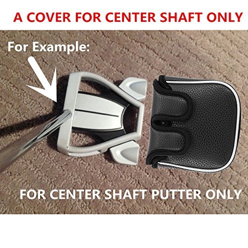 Center Shaft Putter Cover Square Mallet Headcover Golf Club Protector ...