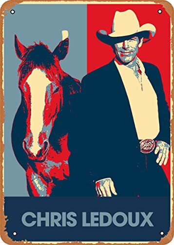 Country Music Chris Ledoux Metal Tin Sign Poster Vintage Art Wall Decor ...