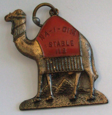 Vintage Shriners Masonic Camel Fob for Key or Pocket Watch Chain | eBay