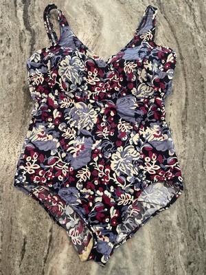 Miraclesuit Estilo Floral Bathing Suit. Size 16. Very Gently Worn | eBay