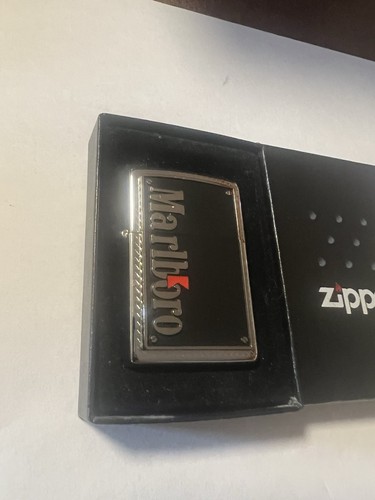 Marlboro Zippo Lighter 2006 Raised Emblem Red Roof Advertising MC | eBay