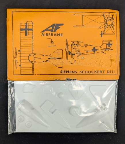 VINTAGE AIRFRAME SIEMENS-SCHUCKERT DIII VAC-FORM MODEL AIRCRAFT KIT - 1 ...