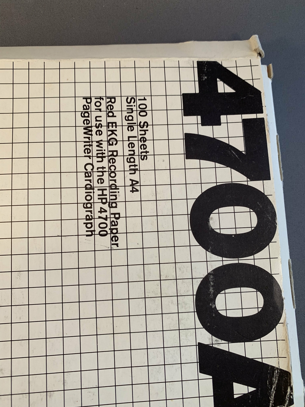 HP 4700AH-K21 & K22 Red EKG Recording Paper for 4700 HP Pagewriter ...