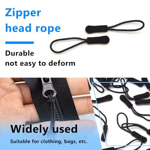 Hocansen 50Pcs Zipper Pulls 66mm/2.59in Zipper Extension Pulls Zip ...