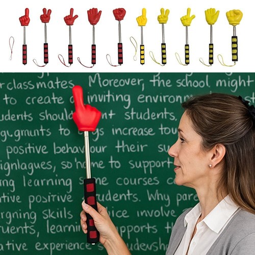 Telescopic Rod Teaching Stick Finger Design Classroom Finger Pointer ...