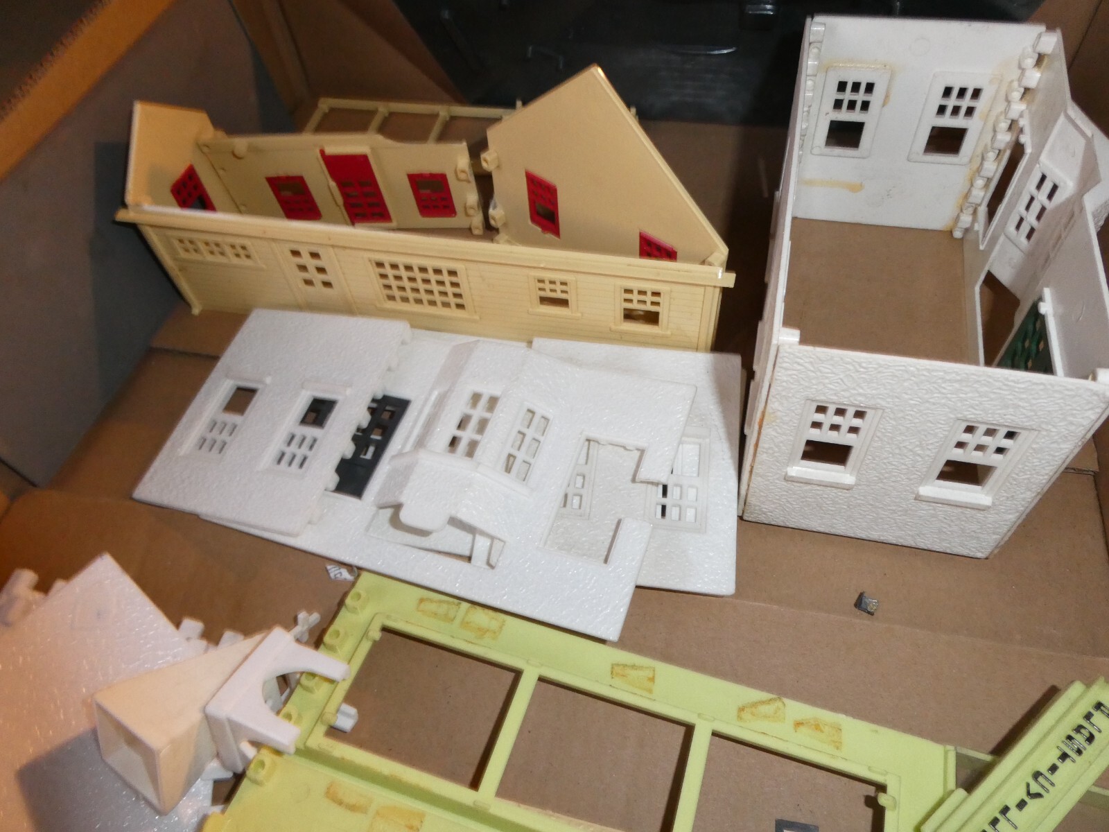 Lot of 5 Vintage 1950s 60s O Scale Incomplete Plasticville Buildings | eBay