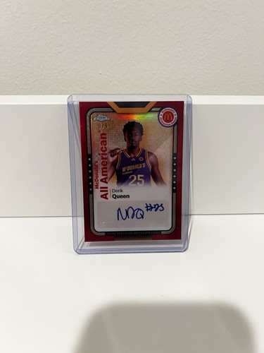2024 Topps McDonald's Chrome DERIK QUEEN RC AUTO Autograph RED ...