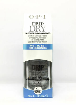 OPI Drip Dry Lacquer Drying Drops Wet to Set 60 Seconds 0.9oz/30ml Fast ...