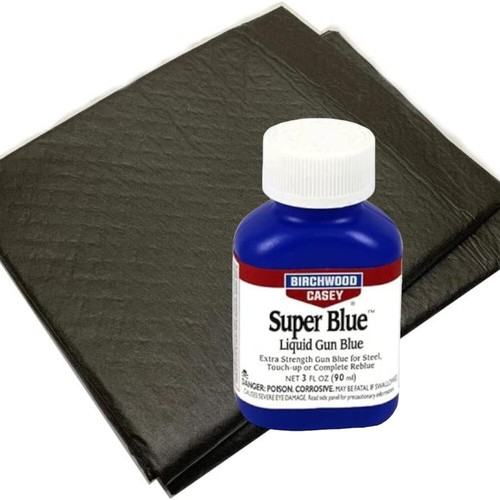 Birchwood Casey Super Blue Liquid Gun Blue Two Absorbent Pads for Cold ...