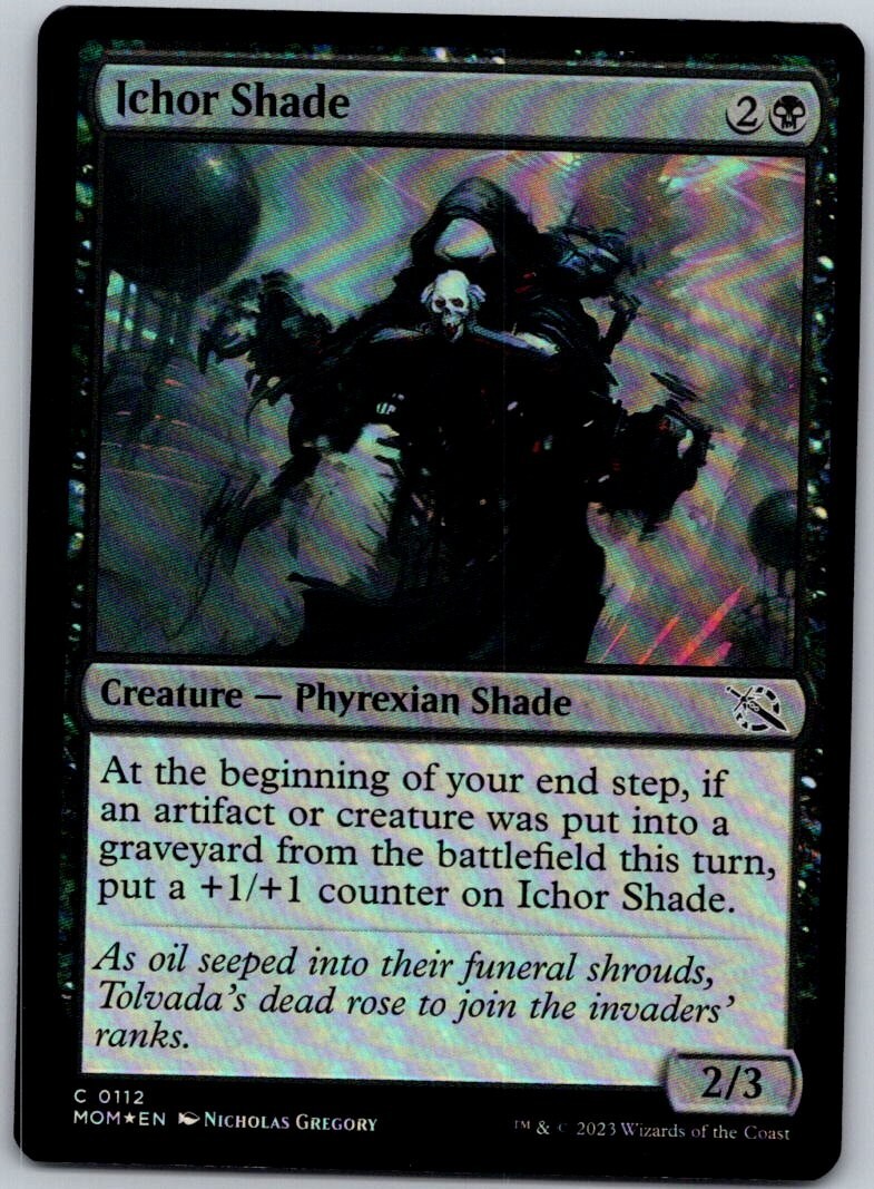 Magic the Gathering Foil Ichor Shade March of the Machine MTG Free ...