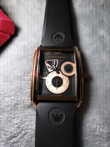 Emporio Armani Meccanico mens square watch | eBay