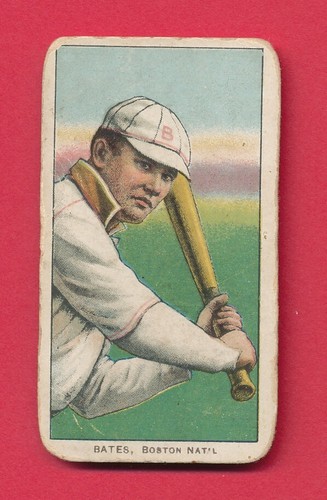 T206 JOHNNY BATES 1909 SWEET CAPORAL TOBACCO PREWAR ALBUM RESCUE LOW ...