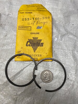 NOS Vintage Clinton Motor Small Engine 233-160-990 Piston Rings | eBay
