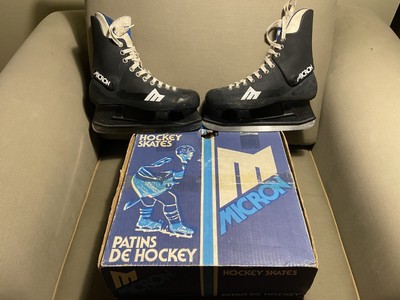 Vintage Rare Micron M1 Senior size 8 Ice Hockey Skates | eBay