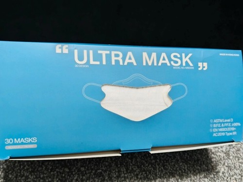 MedBox 30 3D design level 3 ultra mask (White) | eBay Australia