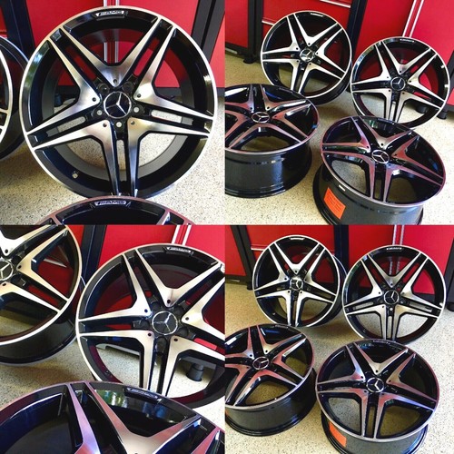 19 INCH MERCEDES E63 RIMS WHEELS SET4 NEW 19/8.5 19/9.5 S550 CLS550 ...