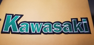 Motorcycles Kawasaki green Rocker Embroidered Patch approx 3x11.5" | eBay