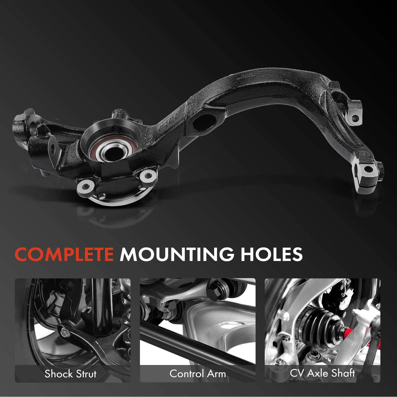 Front Right Steering Knuckle Assembly for Audi A4 A6 Quattro Volkswagen ...