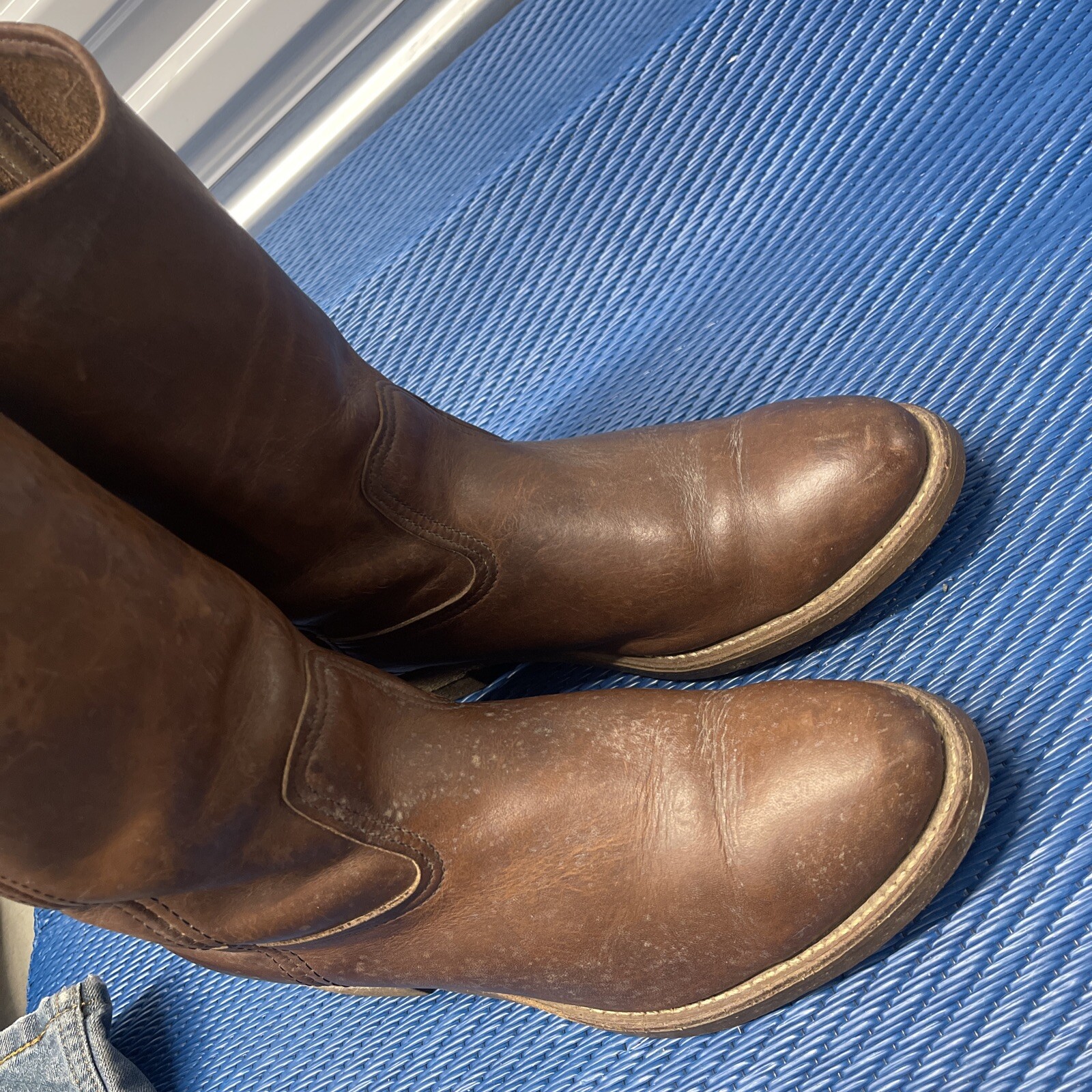 VINTAGE RED WING 1155 BROWN LEATHER USA MADE COWBOY BOOTS MENS SIZE 11D ...