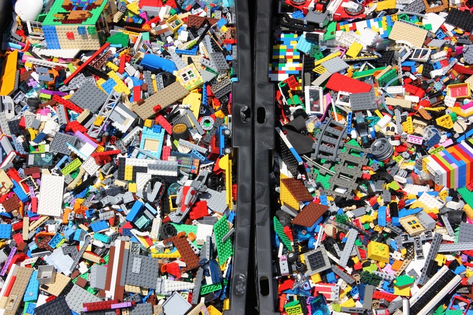 Authentic LEGO 10 Pound Lot From Bulk WASHED AND SORTED 99.9% LEGO ...