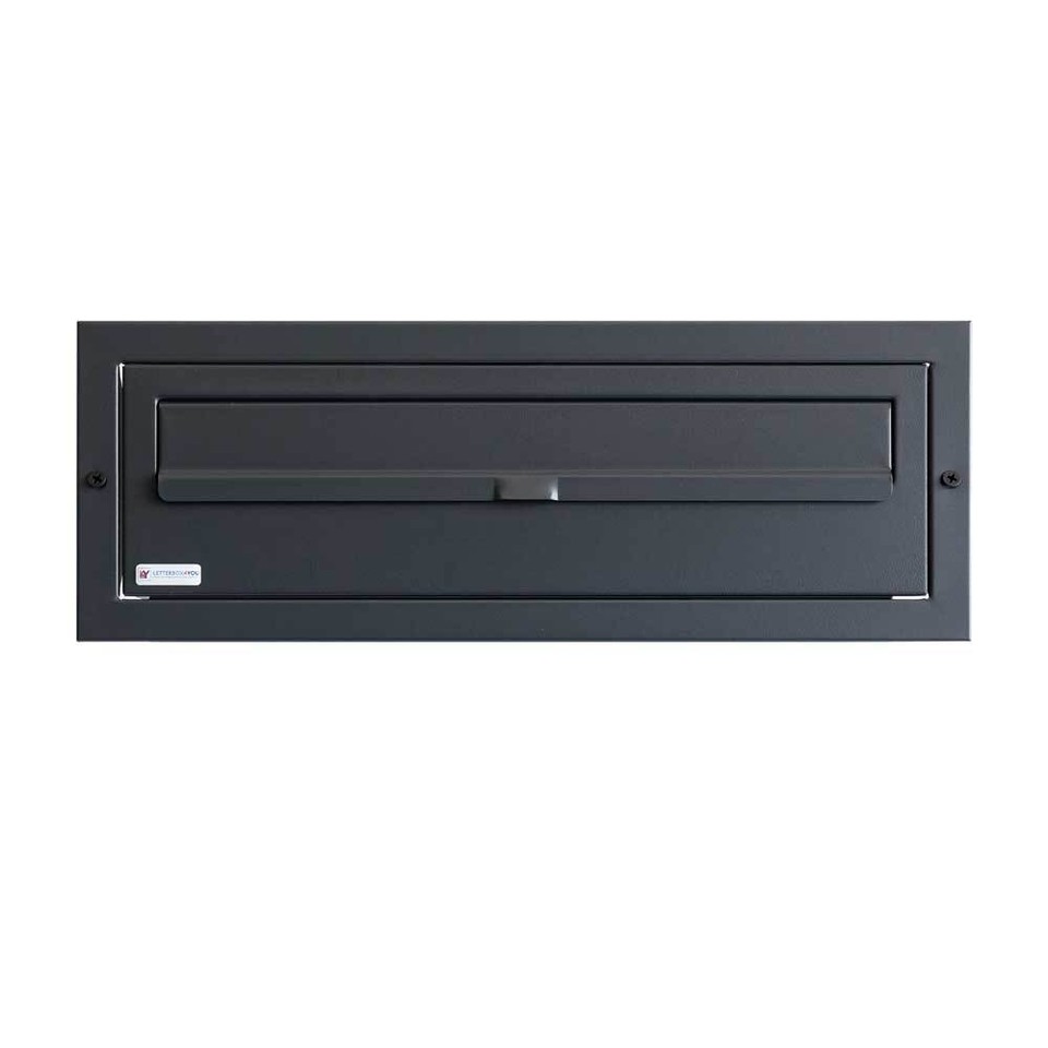 Rear Access Post Box with Trim for Gates and Fences W3 External Steel ...