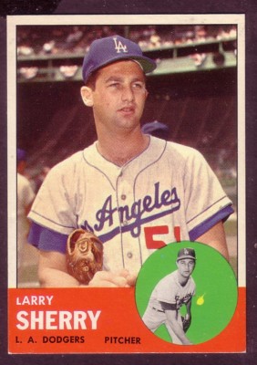 1963 TOPPS LARRY SHERRY CARD NO:565 NEAR MINT CONDITION | eBay