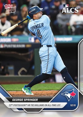 George Springer - 2025 MLB Topps NOW - Card 871 - PRESALE | eBay