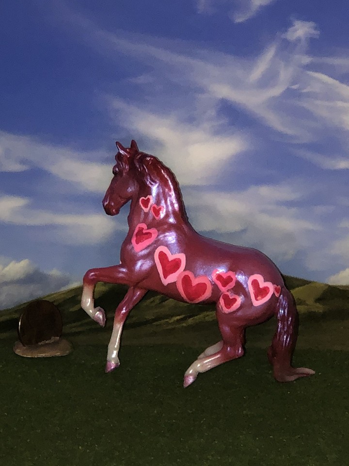 OOAK Breyer cm Custom Stablemate Horse Mini Alborozo *+*Valentine ...
