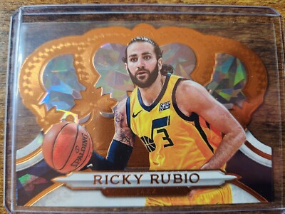 2018-19 Panini Crown Royale Ricky Rubio Crystal 51/99 #19 Utah Jazz | eBay