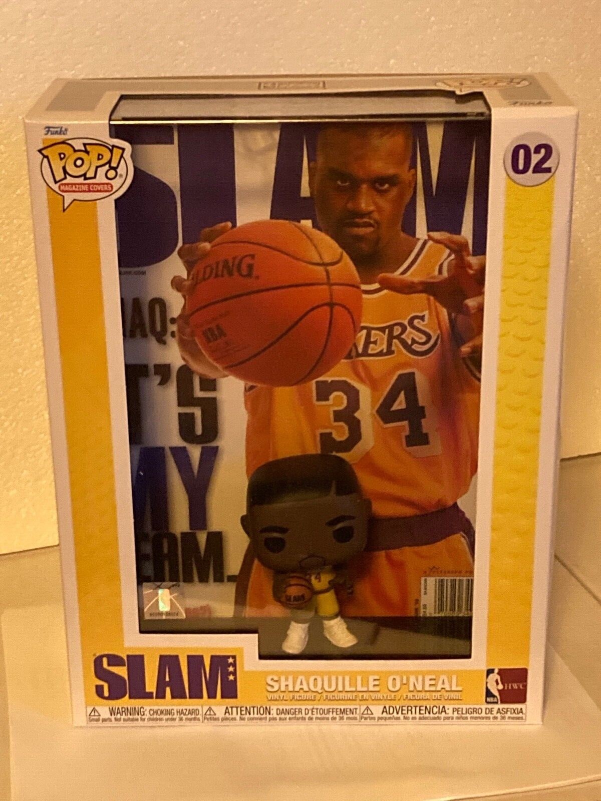Funko Pop SLAM Hardwood Classics Shaquille O'Neal Los Angeles Lakers 02 ...