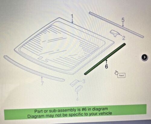 R323 Honda Rear Window Glass-dam 73525SYY000 OEM for sale online | eBay