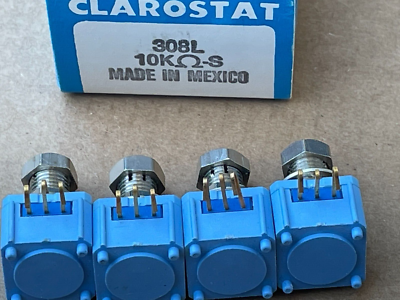 4 NEW Clarostat 308L 10K -S 9215 Potentiometer | eBay